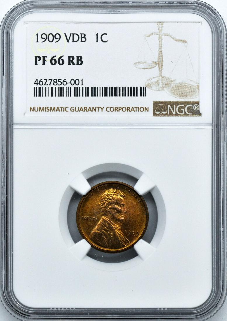 1909 Vdb Lincoln Matte 1c Ngc Pr 66 Rb