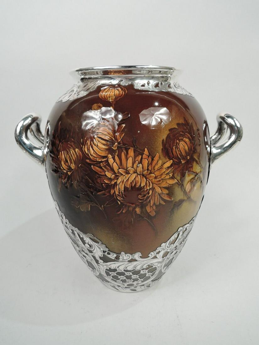 Rookwood Pottery Daly Urn 581c R181 Craftsman Vase American Silver ...