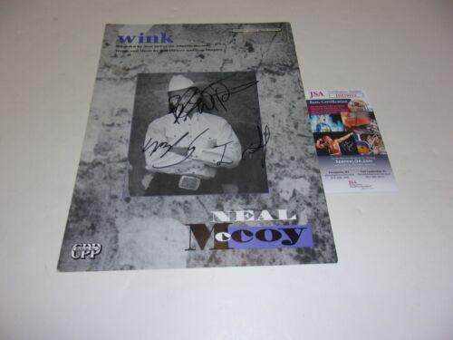 Neal Mccoy Country Music Legend Wink Plus 2 Sigs Jsa/coa Signed Sheet Music