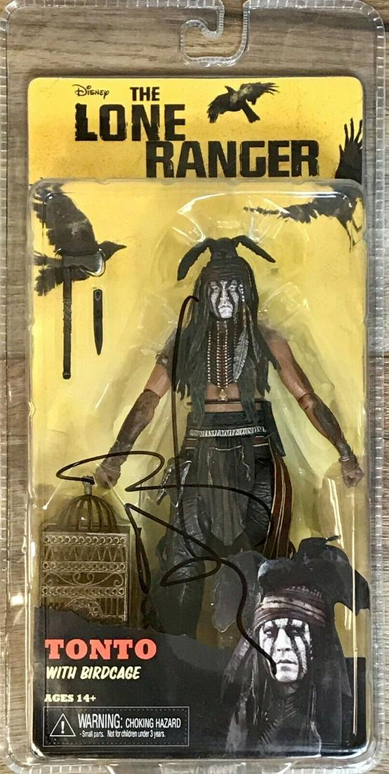 Johnny Depp (tonto- Disney's The Lone Ranger) Signed Neca Figure Auction