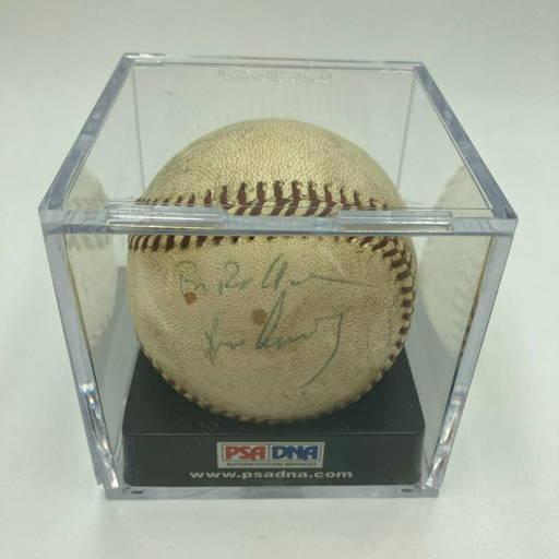 President John F. Kennedy Single Signed Baseball 1961 First Pitch Jfk ...
