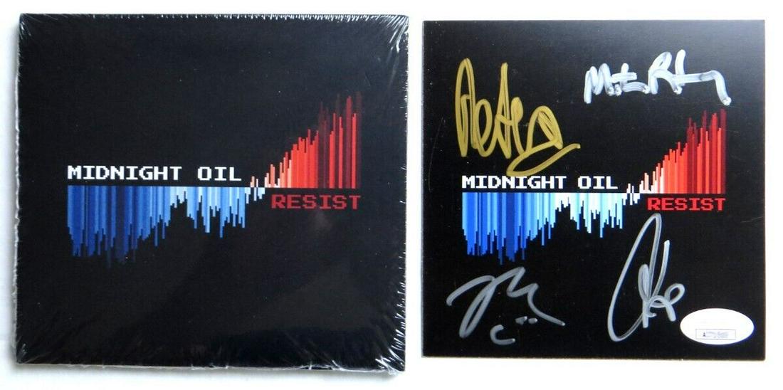 Midnight Oil Band Signed Autographed Cd Insert Peter Garrett Hirst ...