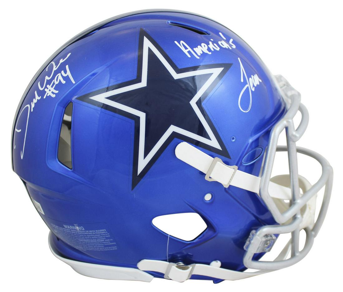 Cowboys Demarcus Ware "america's Team" Signed Flash F/s Speed Proline ...
