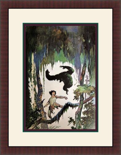 Frank Frazetta Print "jungle Tales Of Tarzan" Custom Gallery Framed Auction