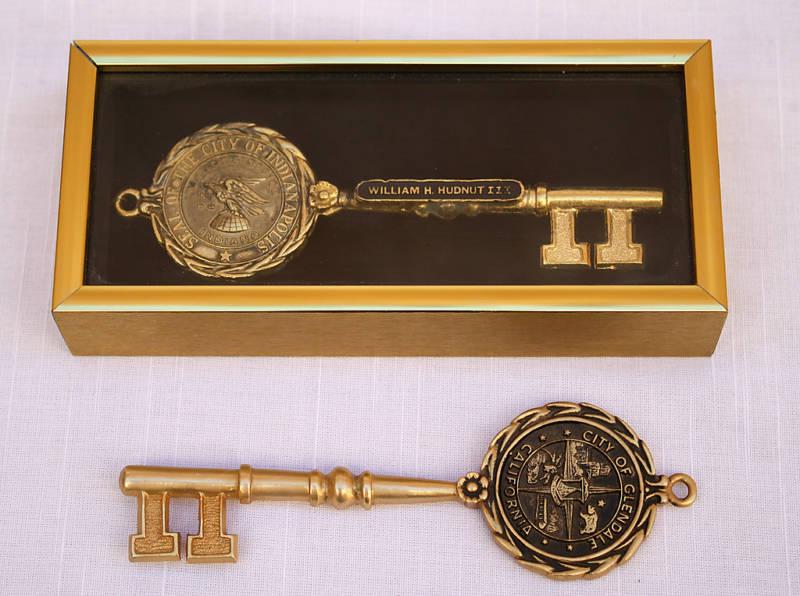 George Burns Glendale And Indianapolis City Keys Auction