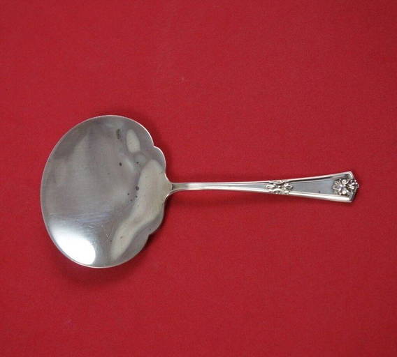 Louis Xiv By Dominick And Haff Sterling Silver Nut Spoon 5" Serving Antique