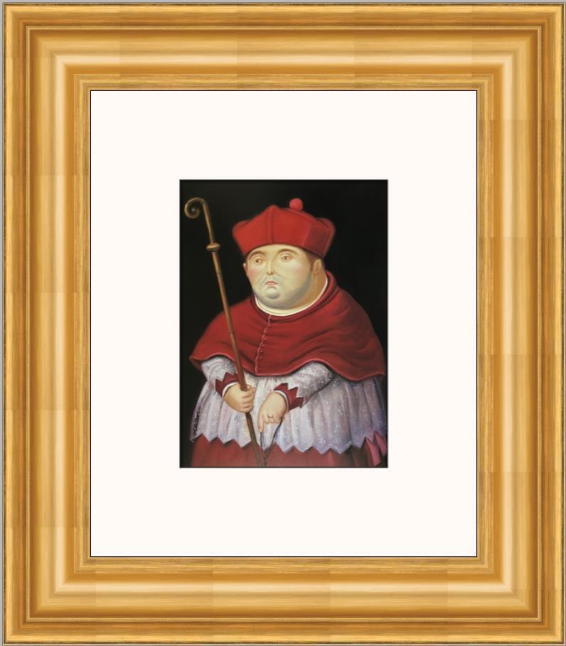 Fernando Botero Cardinal Custom Framed Print Auction