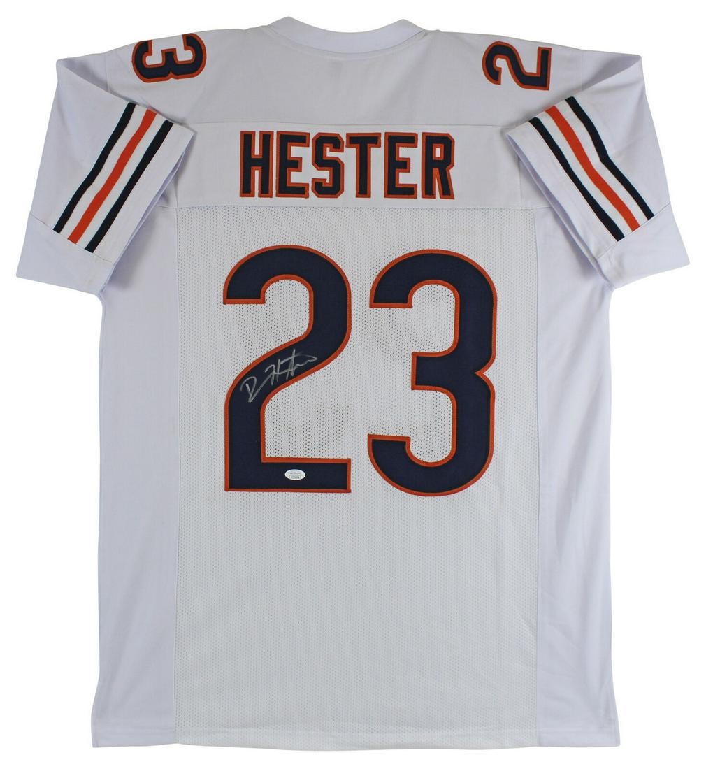 Devin Hester Signed White Pro Style Jersey Autographed Jsa Witness Auction