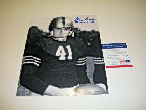 Glenn Davis Army Black Knights Heisman 1946 Psa/dna/coa Signed 8x10 ...