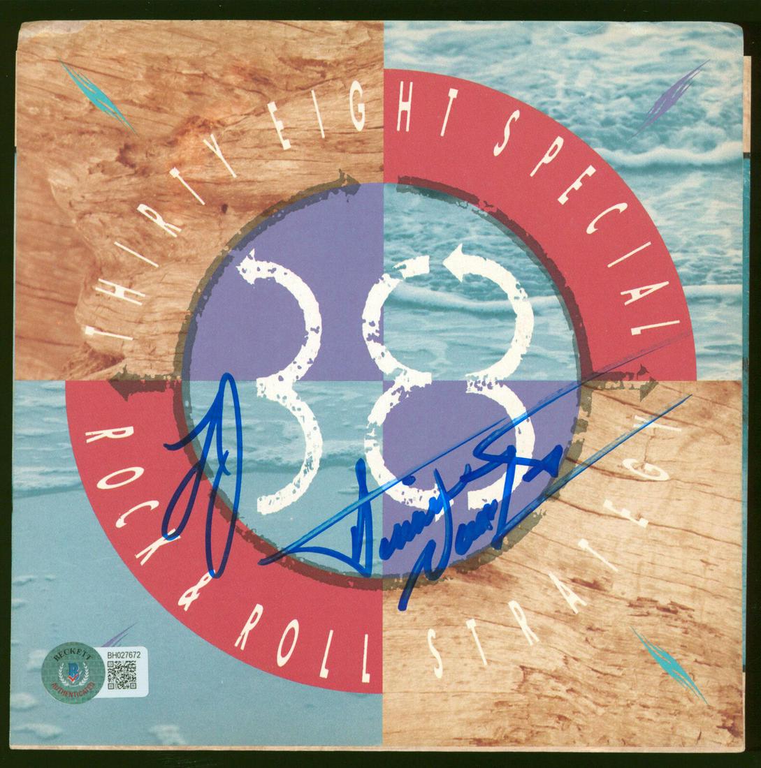 Donnie Van Zandt & Larry Junstrom .38 Special Signed 45 Rpm Album Cover ...