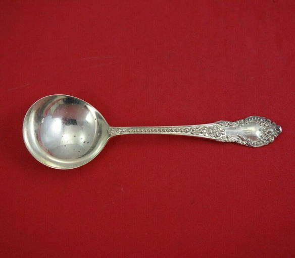 Apollo By Knowles And Mount Vernon Sterling Silver Bouillon Soup Spoon ...