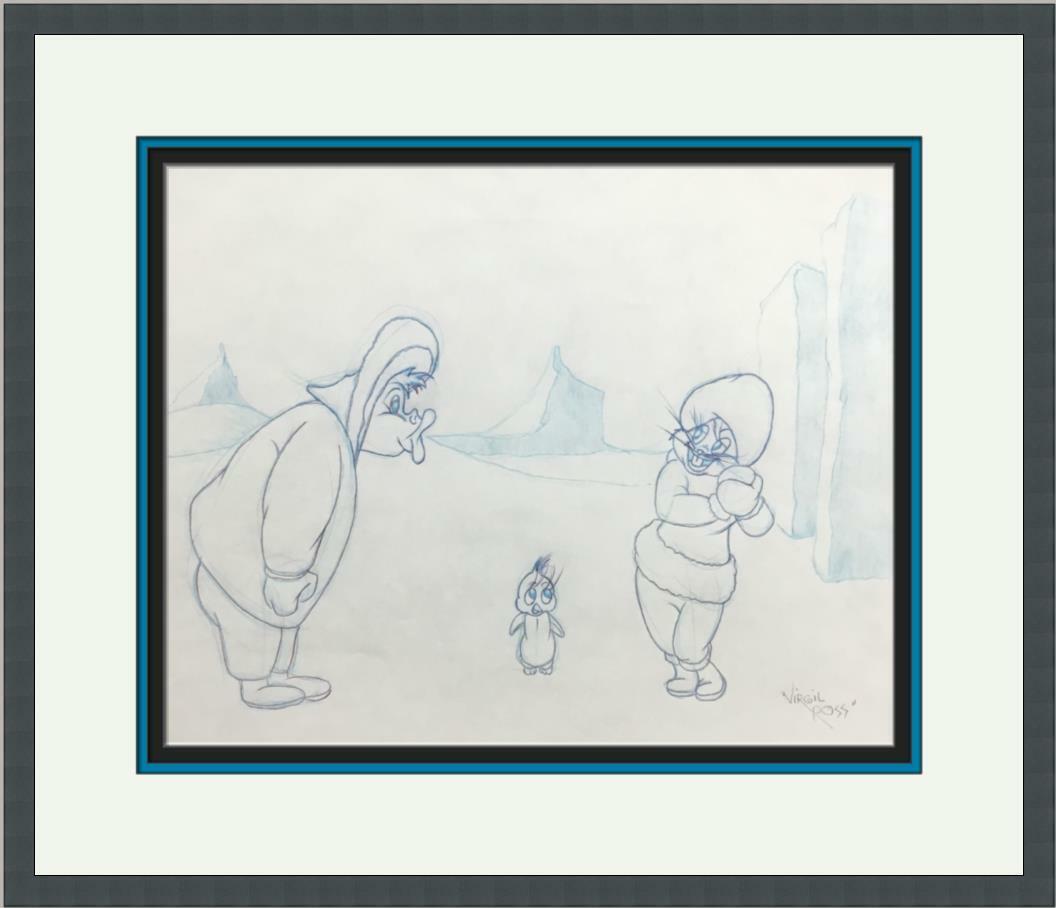 Bugs Bunny Eskimo Penguin Virgil Ross Original Signed Concept ...