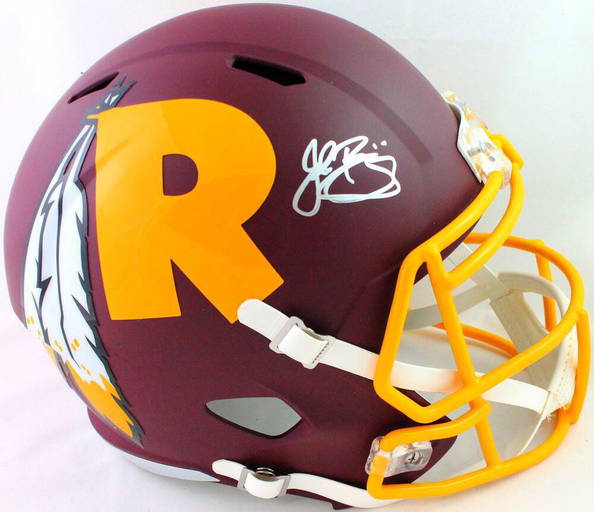 John Riggins Autographed Washington Full Size Amp Speed Helmet Beckett ...
