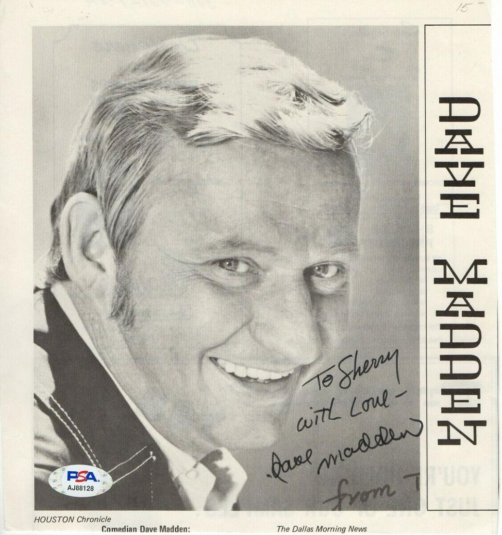 Dave Madden Signed Autographed Magazine Photo The Partridge Family Psa ...