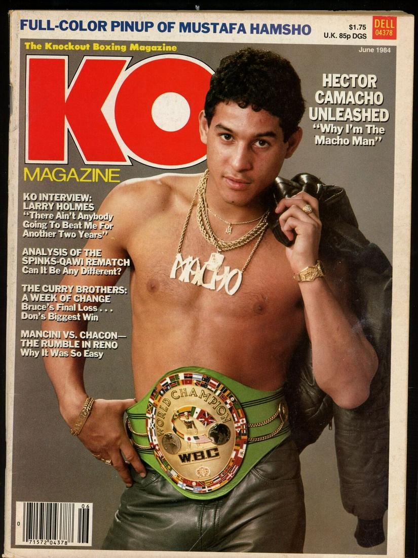 June 1984 Ko Boxing Magazine Hector Camacho On Cover 177683 Auction