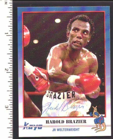 Harold Brazier Boxer Signed/autographed 1991 Kayo Trading Card #56 151865 Auction
