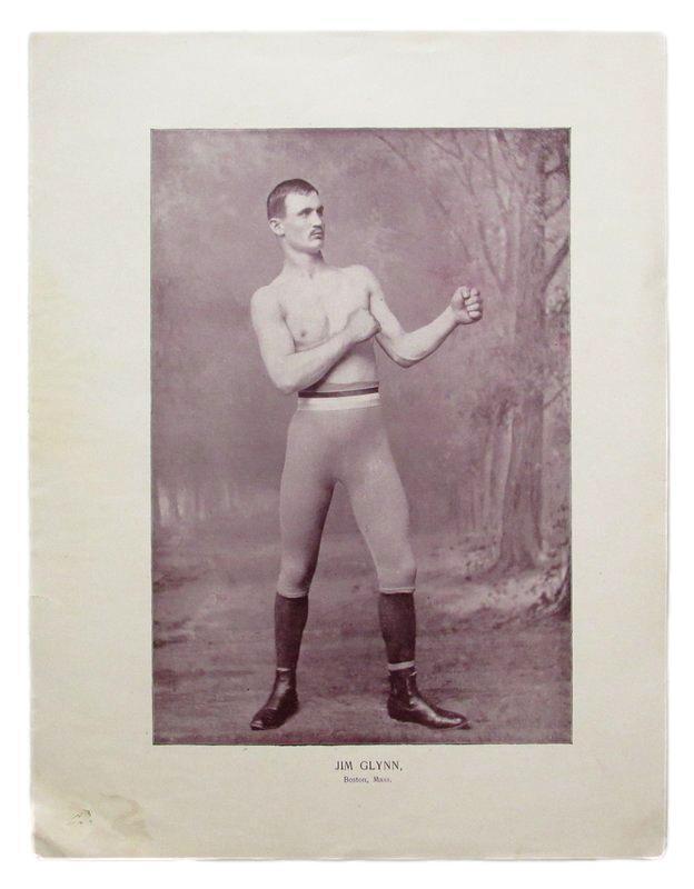 James Glynn Boxer 1895 Boxing Gladiators 11x15 Supplement Poster Auction