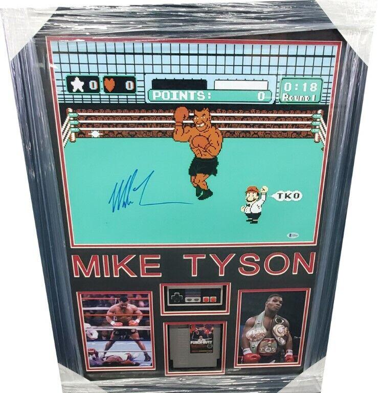 Mike Tyson Hand Signed Autographed Punch Out Photo W/ Game + Controller ...