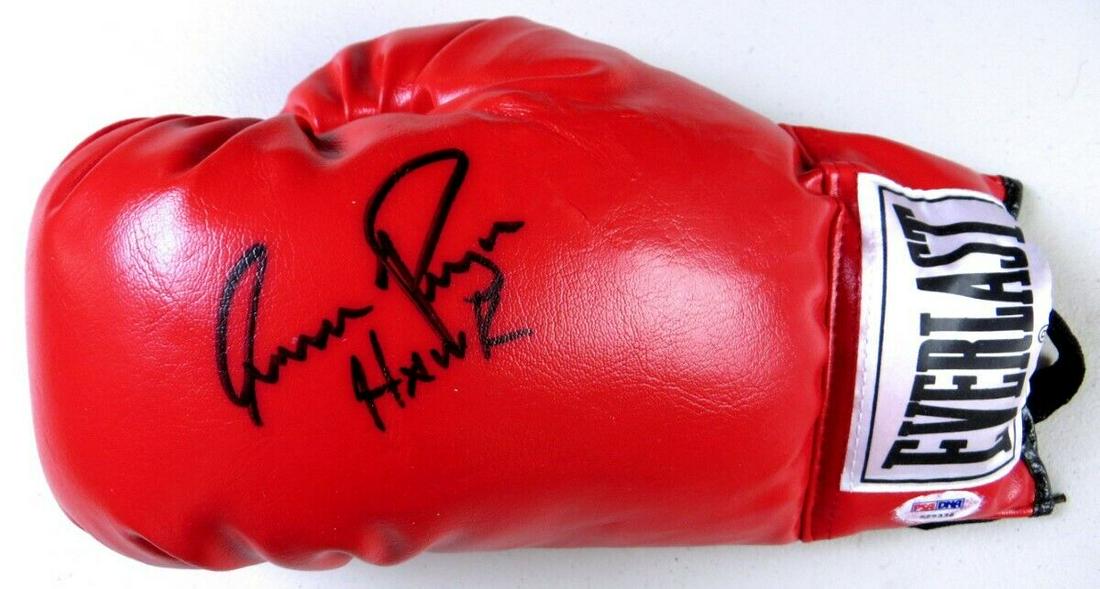 Aaron Pryor Signed Autographed Everlast Boxing Glove "hawk Inscribed ...