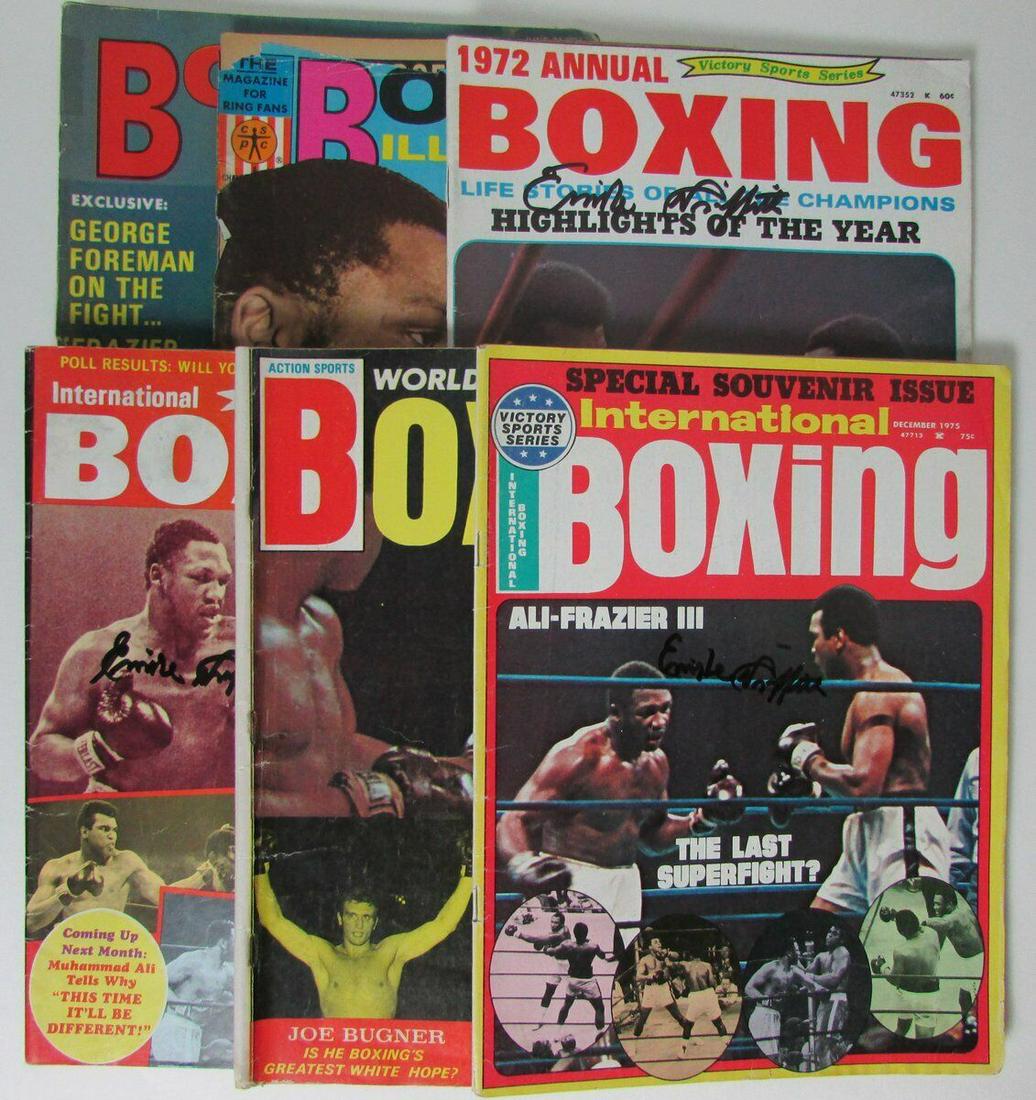 Lot Of 6 Emile Griffith Signed/autographed Boxing Magazines 1970s ...