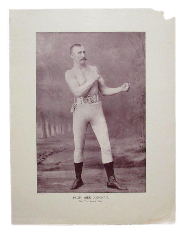 Prof. Mike Donovan Boxer 1895 Boxing Gladiators 11x15 Supplement Poster ...