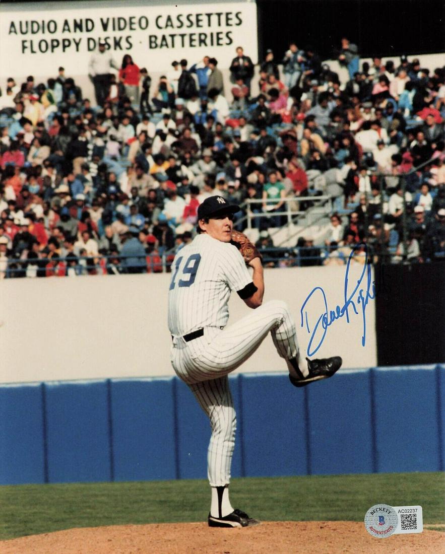 Dave Righetti Signed 8x10 Photo New York Yankees (bas Ac02237) Auction