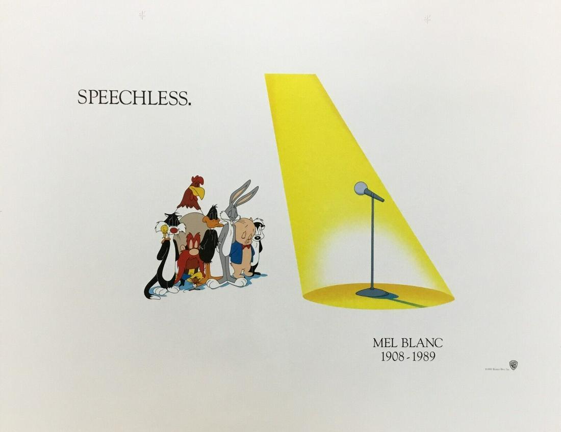 Looney Tunes Speechless Tribute To Mel Blanc 1989 Print Auction