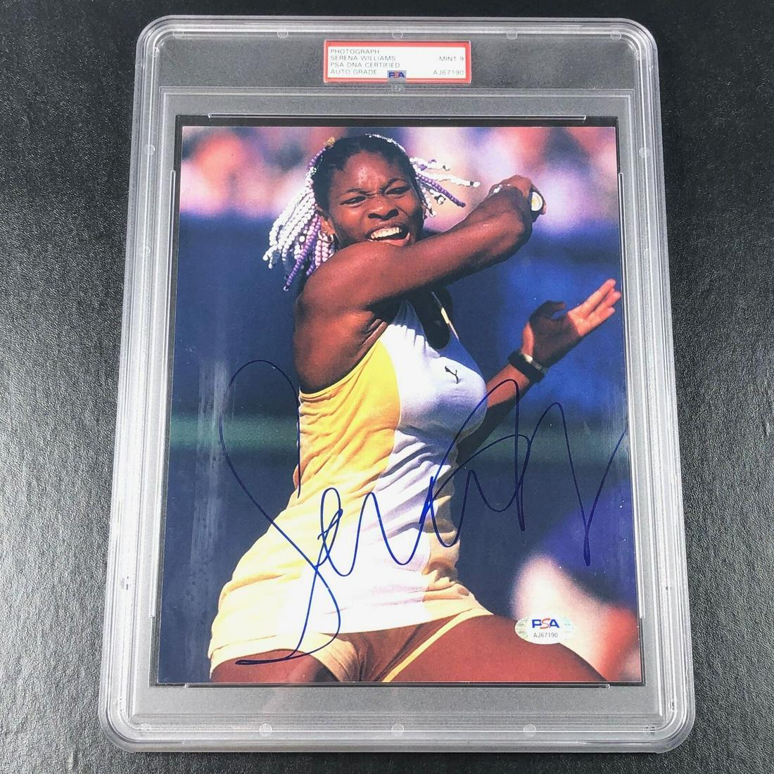 Serena Williams Signed 8x10 Photo Psa Encapsulated Auto Grade 9 Mint ...