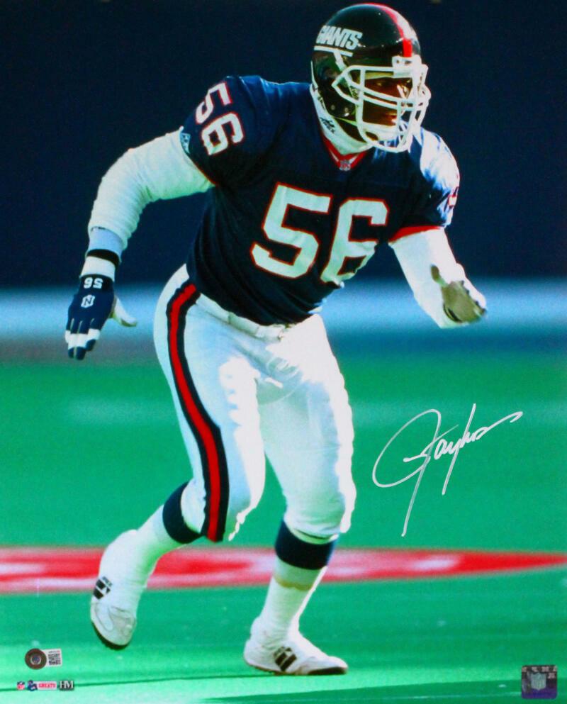 Lawrence Taylor Autographed New York Giants 16x20 Hm Close Up-beckett W ...