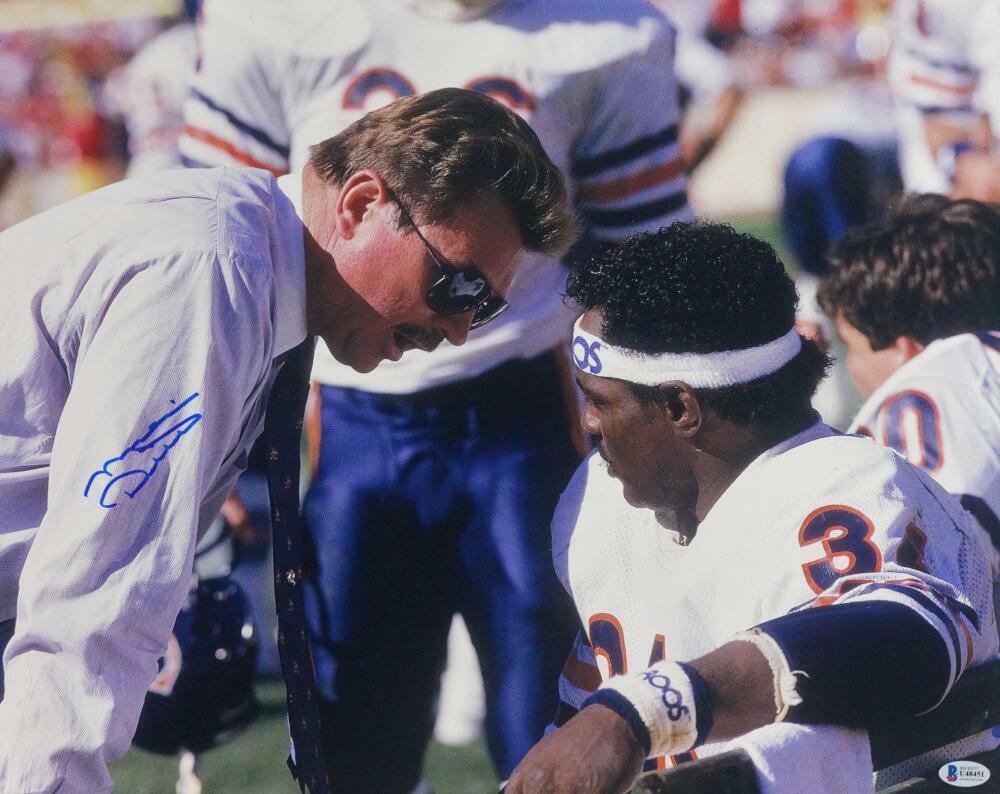 Mike Ditka Signed Chicago Bears 16x20 W/ Walter Payton Photo - Beckett ...