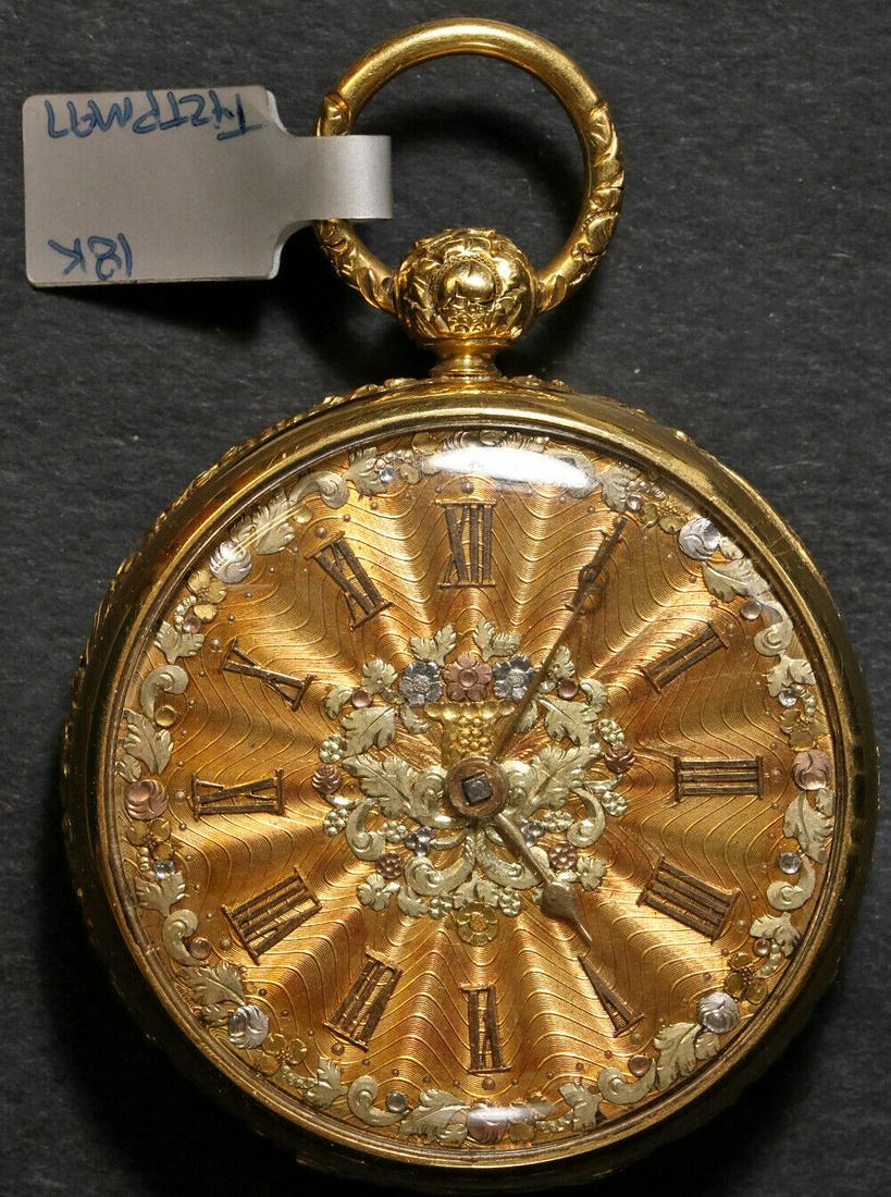 Tobias & Co. Liverpool Fusee 42mm 18k Gold Pocket Watch Hunting Auction