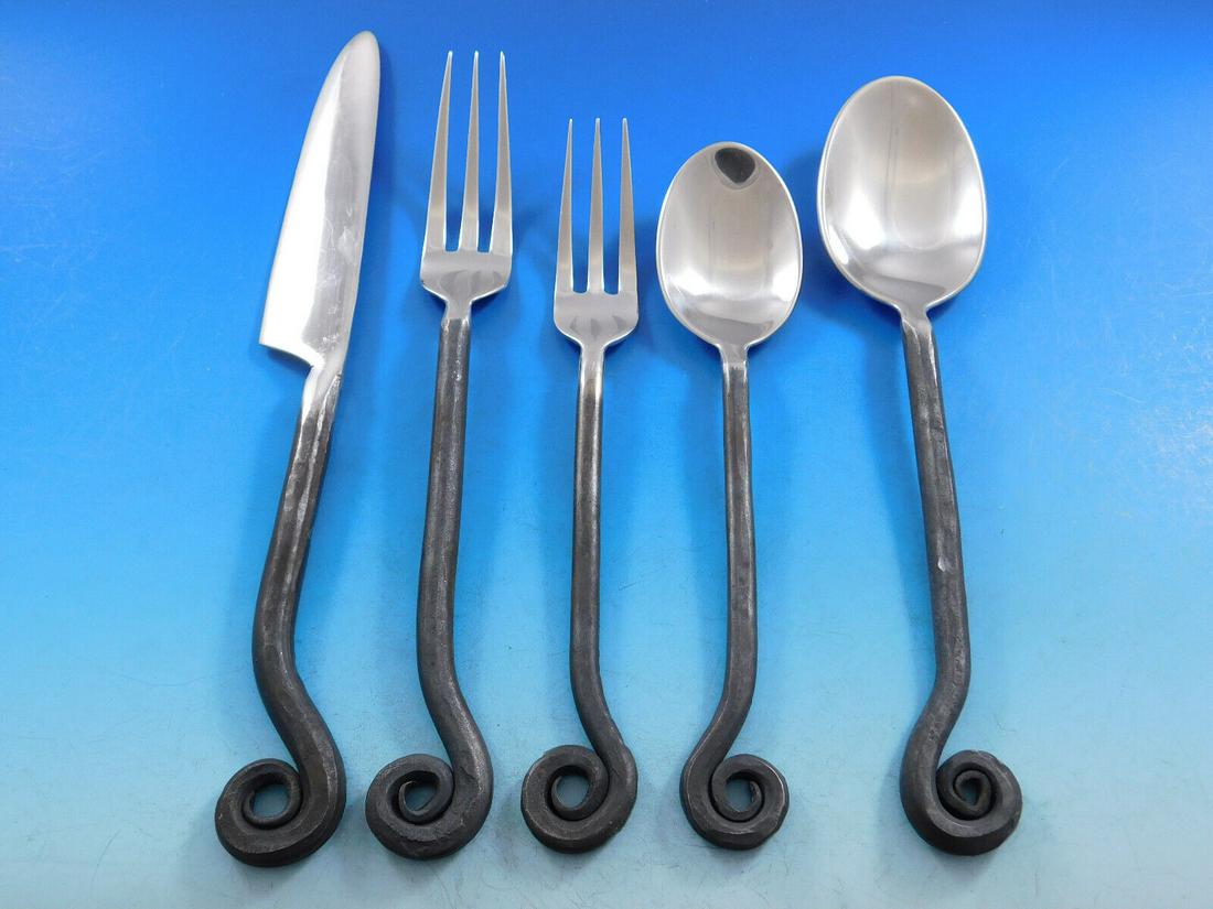 Fiddlehead By Pottery Barn Stainless Steel Flatware Set 30 Pcs Harry ...