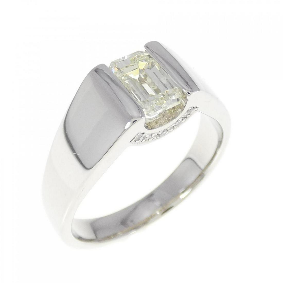 Pt Diamond Ring 1.097ct Auction