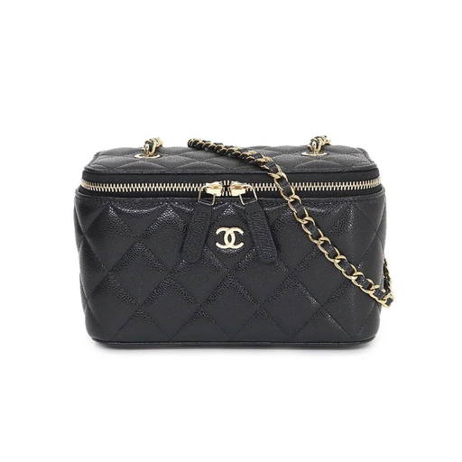 Chanel Chanel Matelasse Small Vanity Case Chain Shoulder Bag Caviar ...