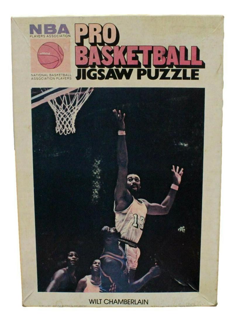 1971 Wilt Chamberlain Nba Players Association Pro Basketball Puzzle Auction