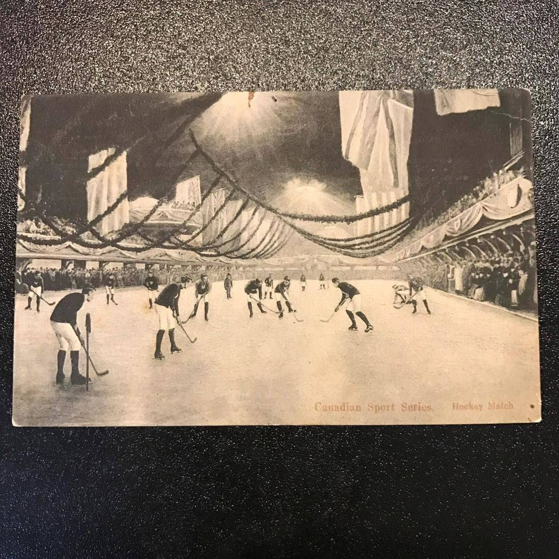 1893 Canadian Sports Series Hockey Match Montreal Victoria Skating Rink ...