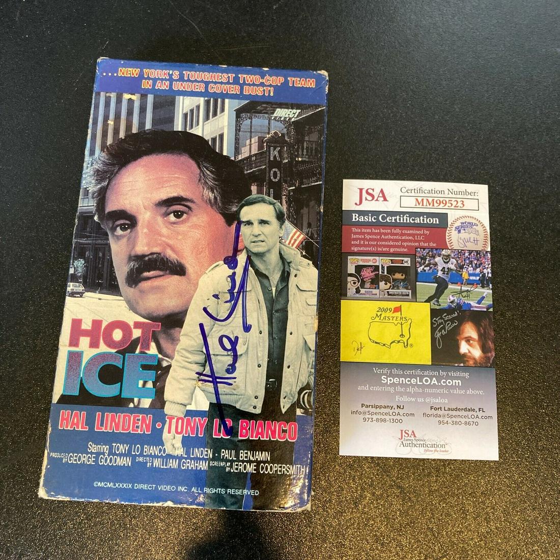 Hal Linden Signed Autographed Hot Ice Vhs Movie Set With Jsa Coa Auction