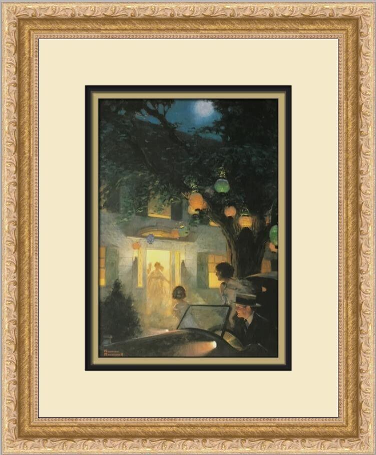 Norman Rockwell And The Symbol Of Welcome Is Light Custom Framed Print ...