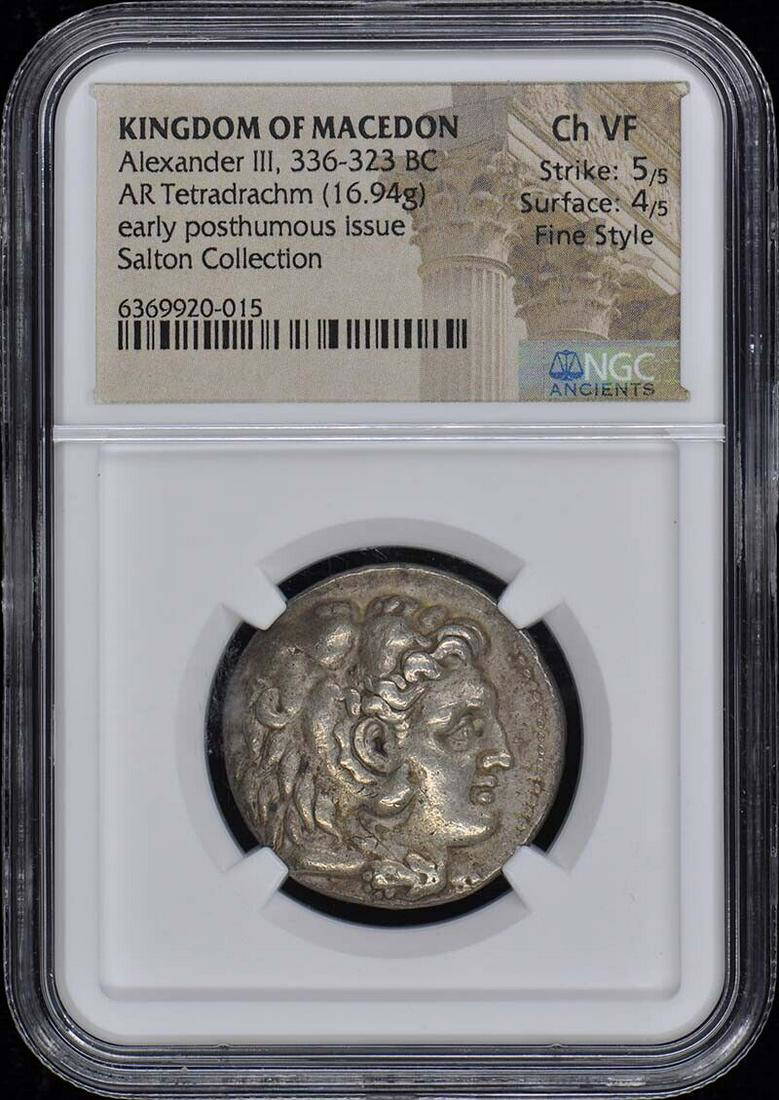 Alexander Iii 336-323 Bc Kingdom Of Macedon Ar Tetradrachm Ngc Vf30 Auction