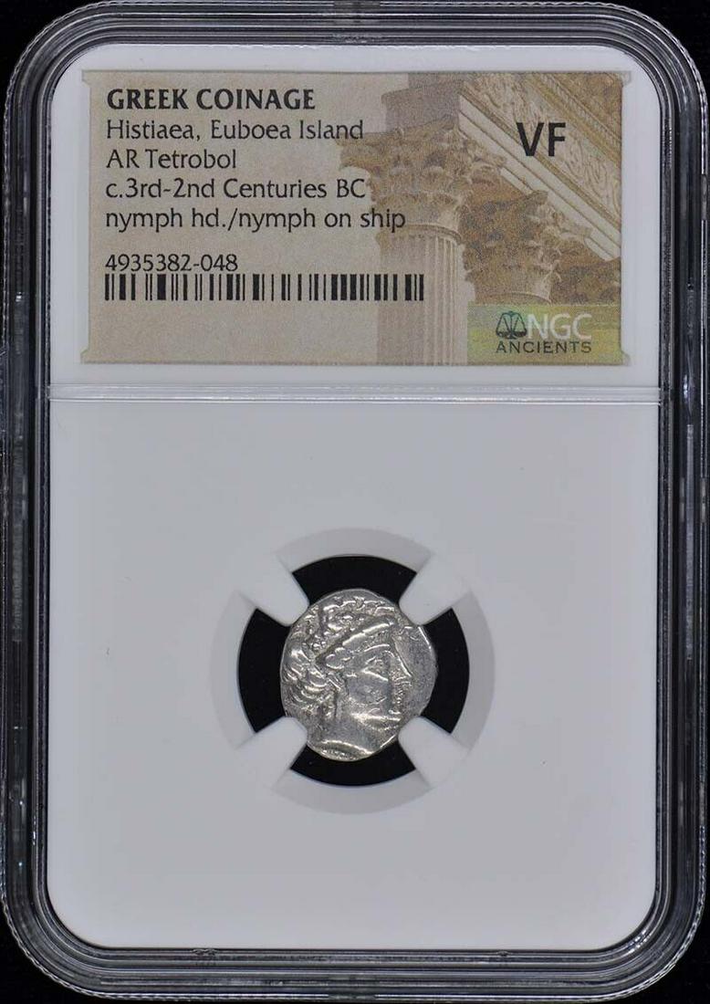 Histiaea Euboea Island Greek Coinage Ar Tetrobol Ngc Vf20 Auction