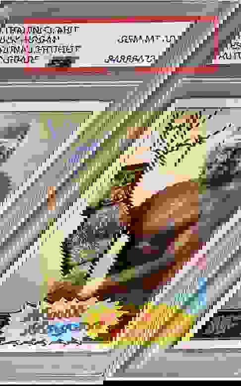 Hulk Hogan Hand Signed 1985 Topps Wwf Wrestling Card #1 Rc Rookie Psa ...