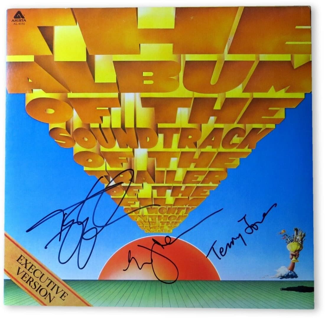 Monty Python Autographed Record Album Cover Terry Jones Gilliam Idle ...