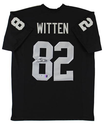 Jason Witten Signed Black Pro Style Jersey Autographed Bas Witnessed