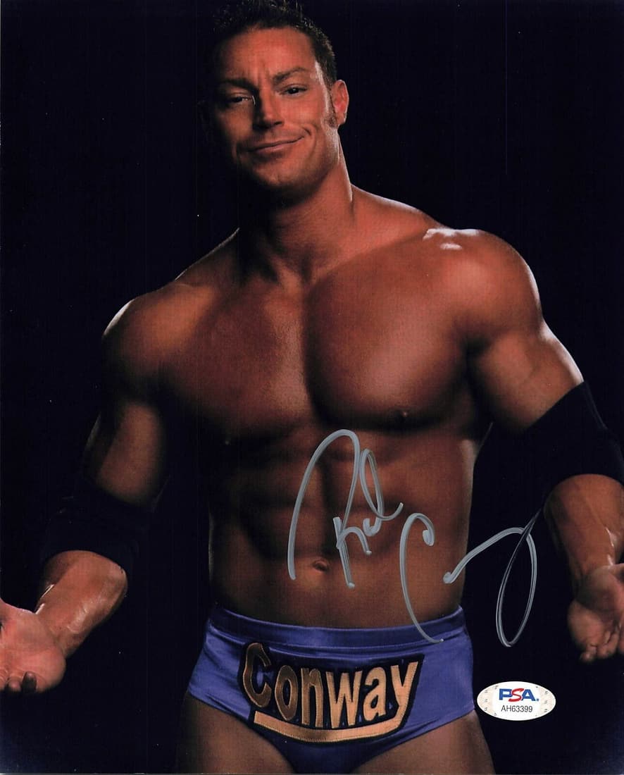 Rob Conway Signed 8x10 Photo Psa/dna Coa Wwe Autographed Wrestling Auction