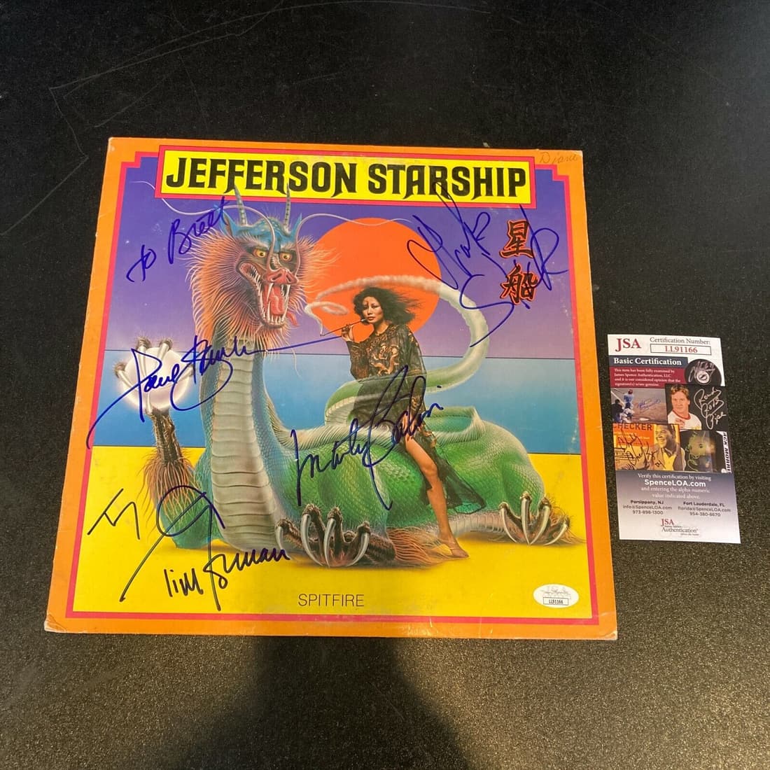 Jefferson Starship Band Signed Autographed Album With 4 Signatures Jsa ...
