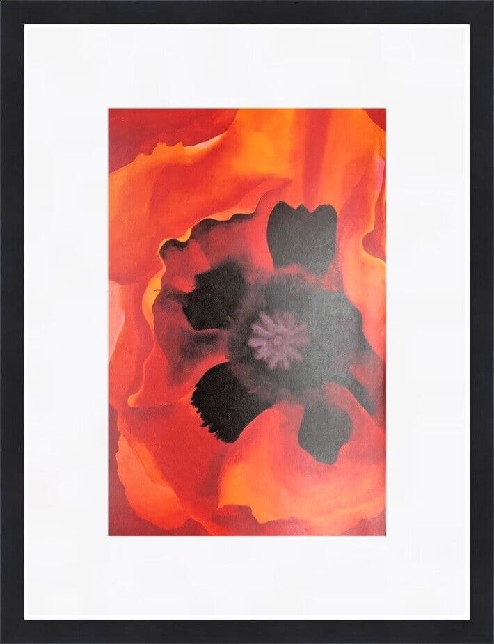 Georgia Okeeffe Oriental Poppies I Custom Framed Print