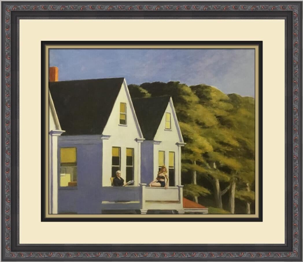 Edward Hopper Second Story Sunlight Custom Framed Print Auction