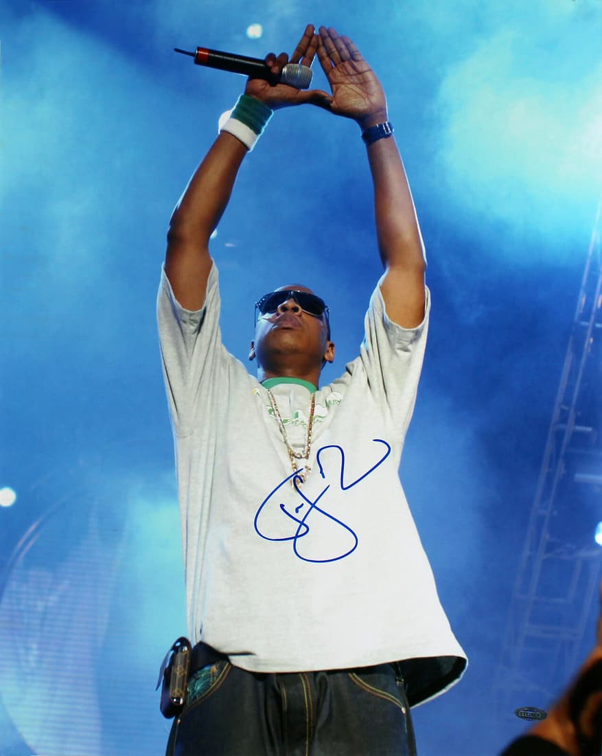 Jay-z Signed 16x20 Vertical Concert Photo Autographed Steiner Coa Auction