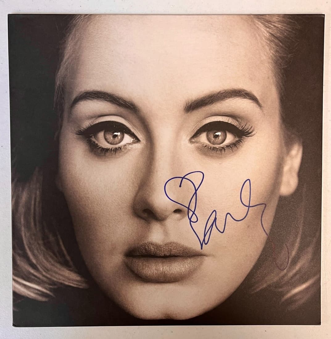 Rare-adele Signed/autographed 25 Viynl Album Auction