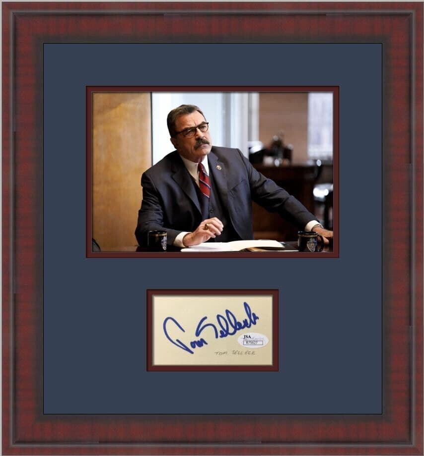 Tom Selleck Blue Bloods Signed Cut Signature Card Custom Photo Frame ...